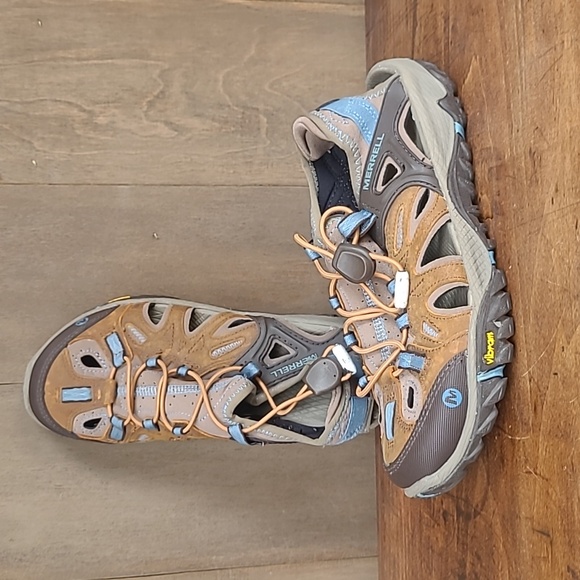 Merrell | Shoes | Merrell All Out Blaze Sieve Sandal Womens Sz 7 Vibram ...